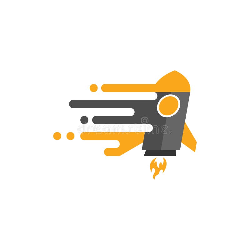 Elemento De Rocket Sun Icon Logo Design Ilustración del Vector ...