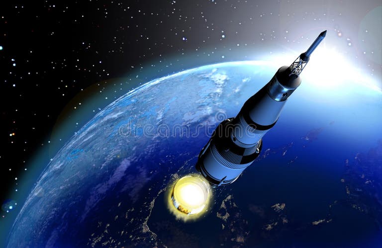 Saturn V Rocket Stock Illustrations – 56 Saturn V Rocket Stock ...