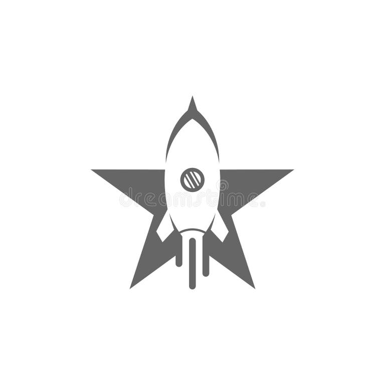 Rocket Star Logo Icon Vector Template, Creative Design, Symbol Stock ...