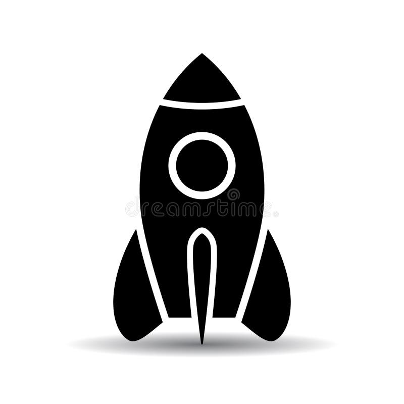 Rocket Icon, Space Ship Vector Sign Stock Vector - Illustration of ...