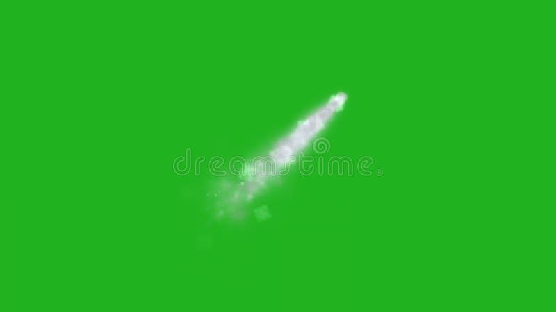 Rocket Stream Motion Path Green Screen Motion Graphics Stock Video ...