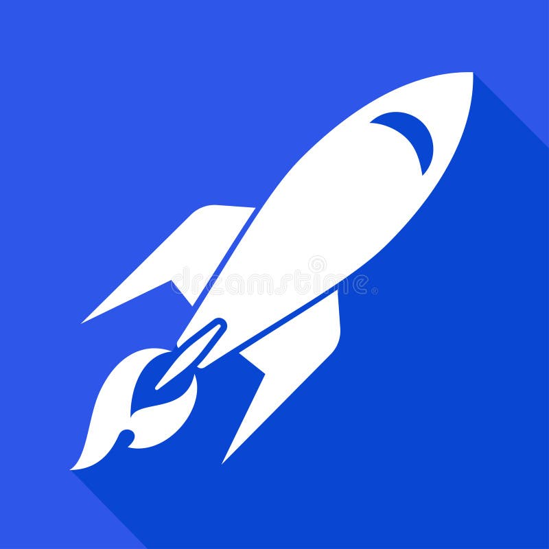 Simple rocket symbol stock vector. Illustration of rocket - 338128588