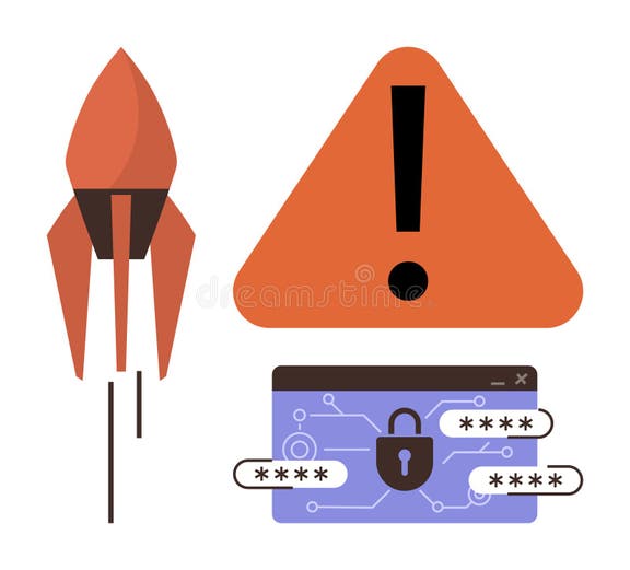 Cybersecurity Risk and Innovation Rocket Launch, Warning Sign, and ...