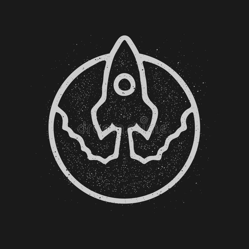 The Rocket Takes Off, Logo, Symbol. Stock Vector - Illustration of ...