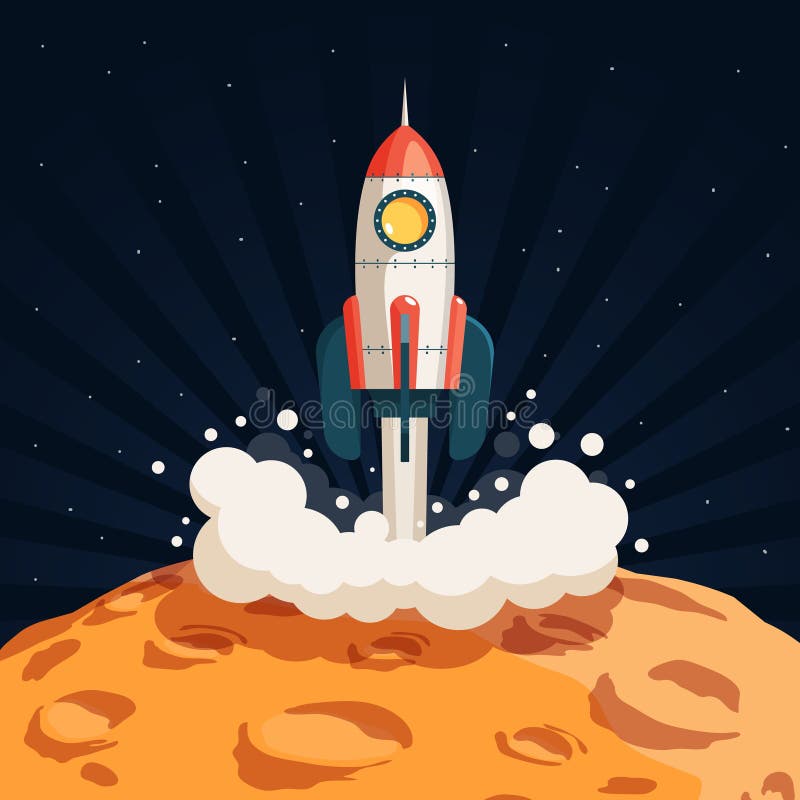 Lift Off Rocket Stock Illustrations – 376 Lift Off Rocket Stock ...