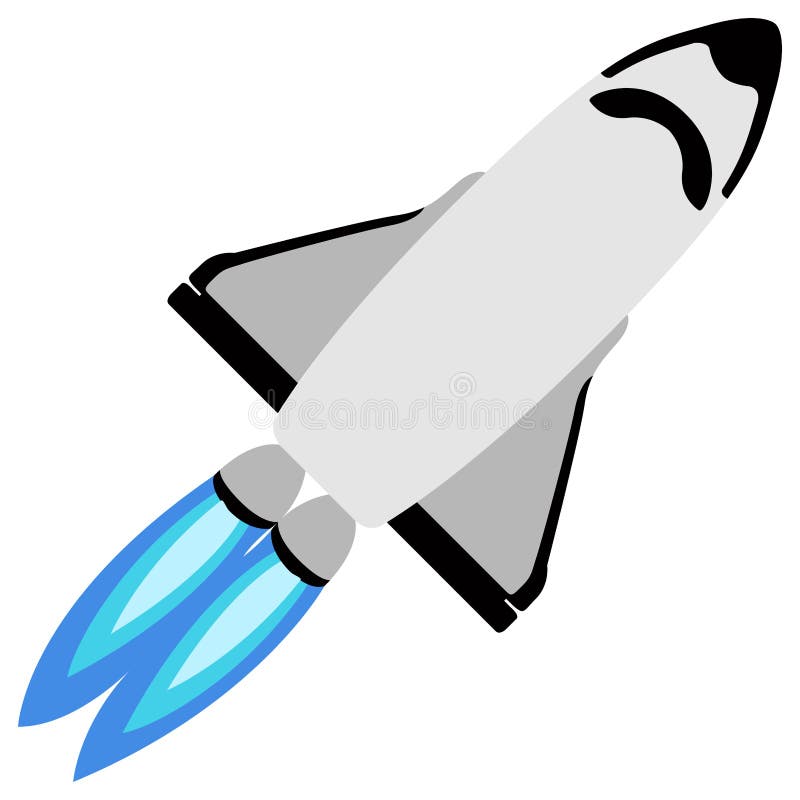 Rocket taking off stock vector. Illustration of futuristic - 119653400