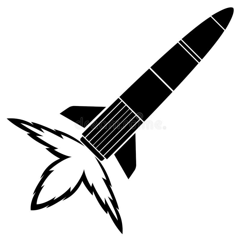Rocket taking off stock vector. Illustration of space - 119654058