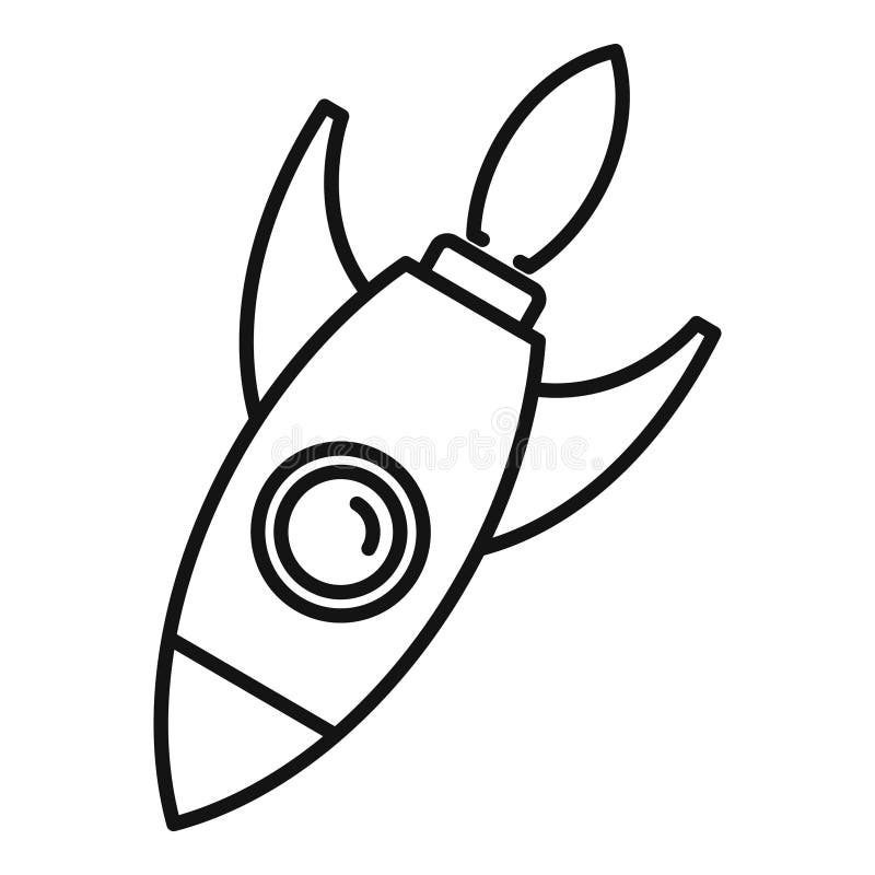 Rocket Taking Off Leaving a Trail of Smoke Stock Vector - Illustration ...