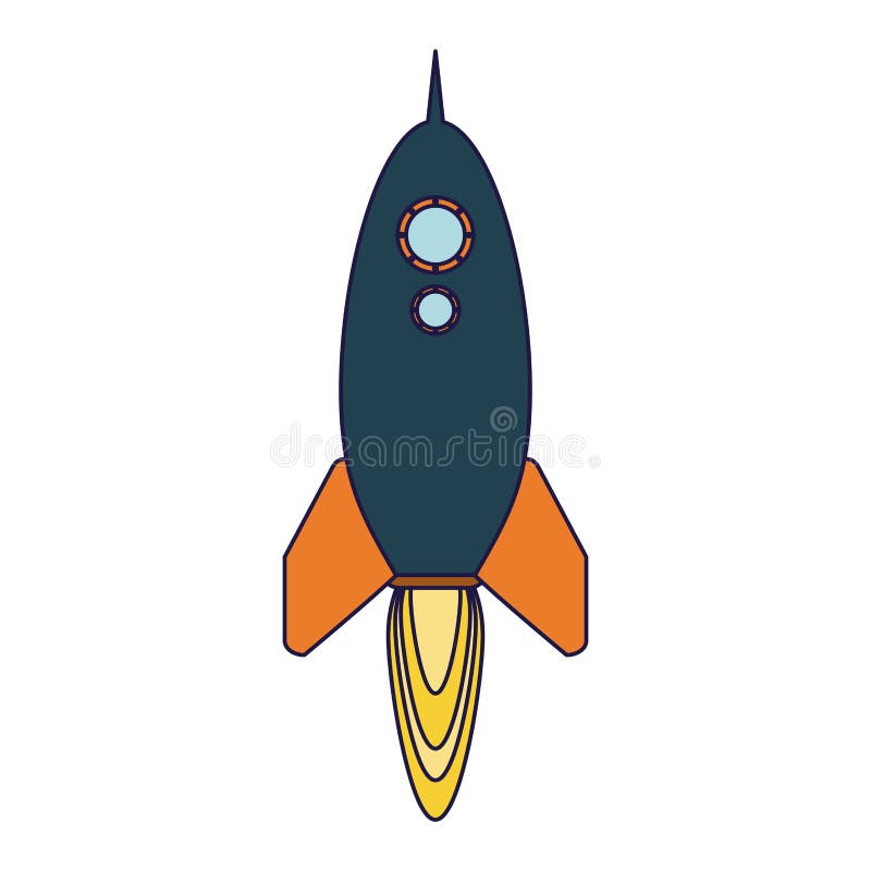 Rocket Ship Taking Off Stock Illustrations – 1,007 Rocket Ship Taking ...