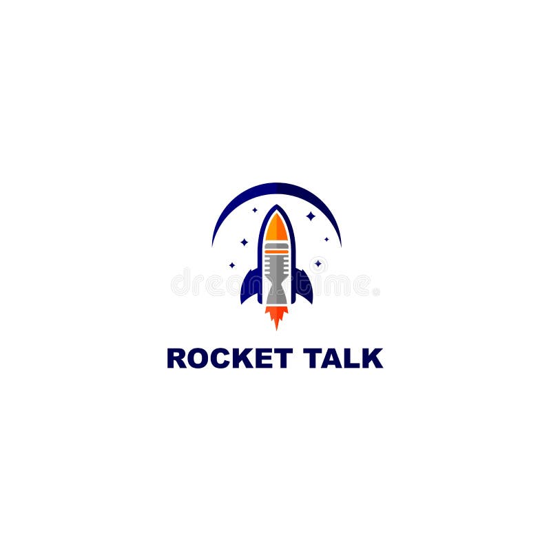 Rocket Talk Logo for Podcast Show that Talks about Rockets and Their Engines, Also Matters ...