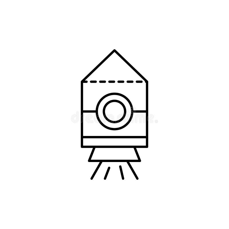 Rocket, Technology Concept Line Icon. Simple Element Illustration Stock ...