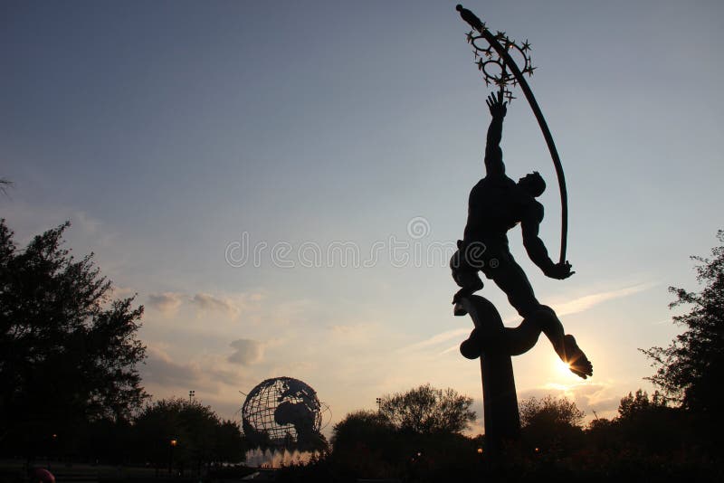 Flushing Meadows Corona Park Towers Stock Photo - Image of flushing ...