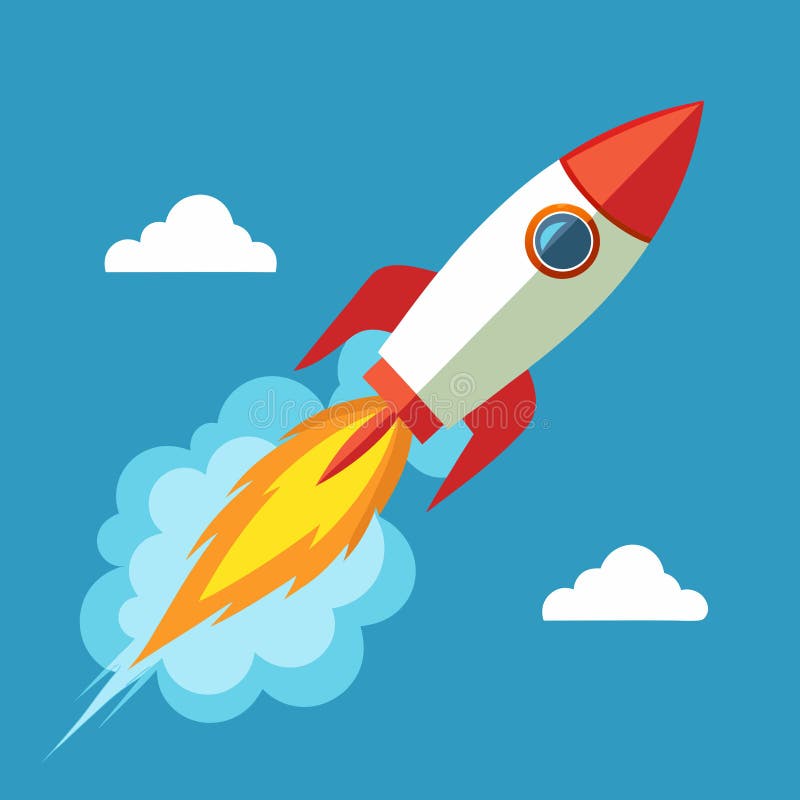 Rocket Trail Fire Smoke stock vector. Illustration of steam - 342949348