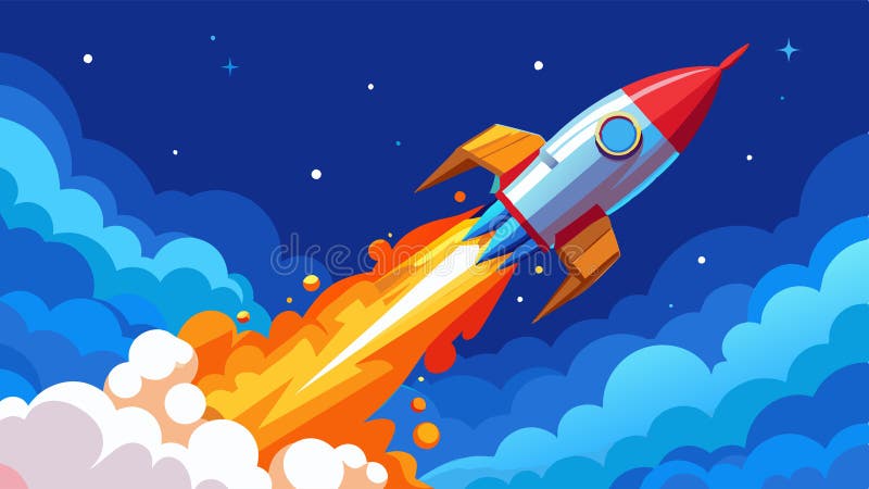 Rocket Trail Fire Smoke stock vector. Illustration of effect - 343618105