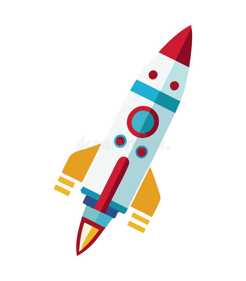 Rocket Vector Art, Rocket Logo Isolated Stock Vector - Illustration of ...