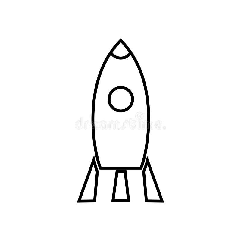 Rocket stock vector. Illustration of emblem, future - 258406738