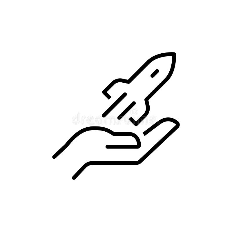 Red Rocket. Vector Illustration Stock Vector - Illustration of blue ...