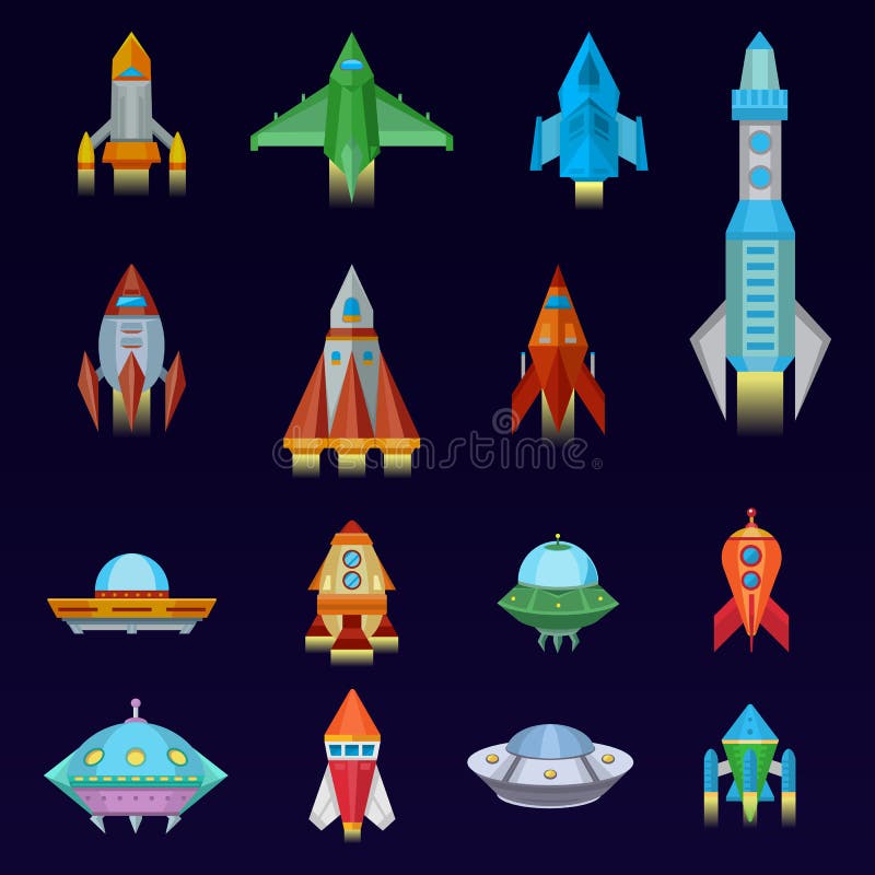 Spacecraft Universe Plane Vector Stock Illustrations – 391 Spacecraft ...