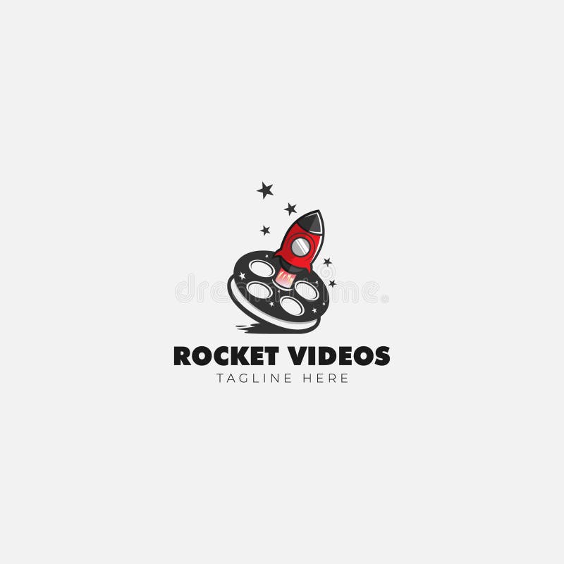 Rocket Videos and Studio Logo Design Stock Vector - Illustration of ...