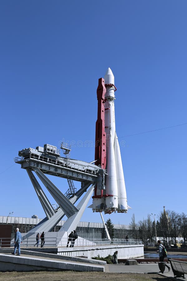 The Rocket Vostok on the Launch Pad Editorial Photo - Image of ...