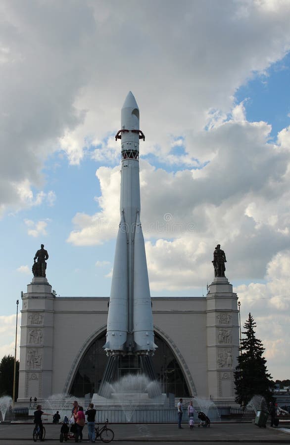 Rocket Vostok at VDNKh editorial stock photo. Image of kolhoz - 81323238