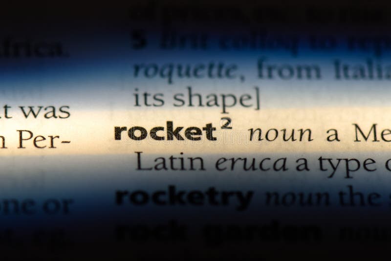 Rocket stock photo. Image of dictionary, word, definition - 126615344