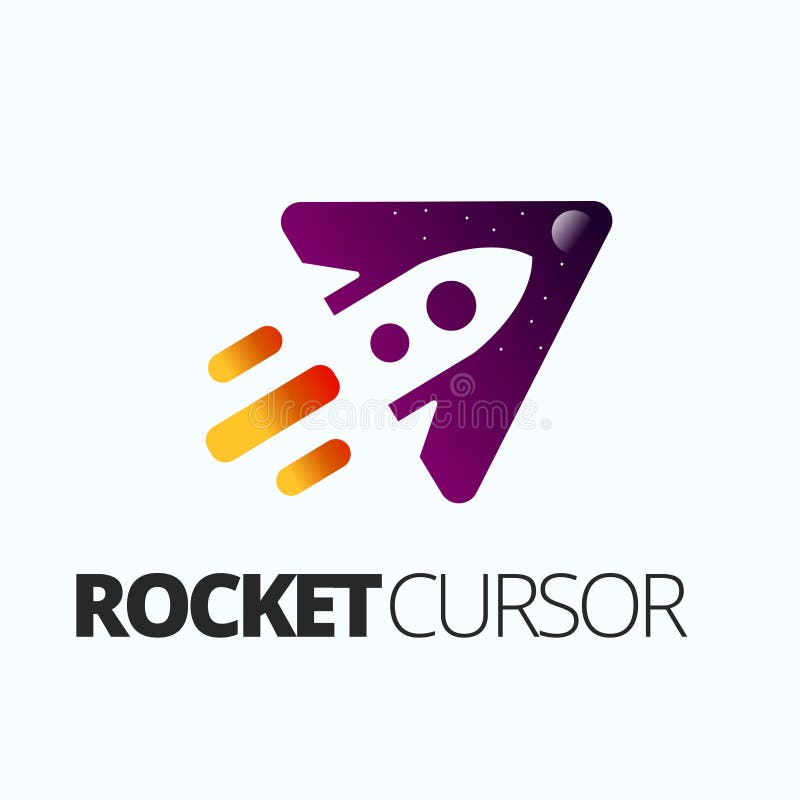 ROCKET Cursor Logo Design Vector Stock Vector - Illustration of ...