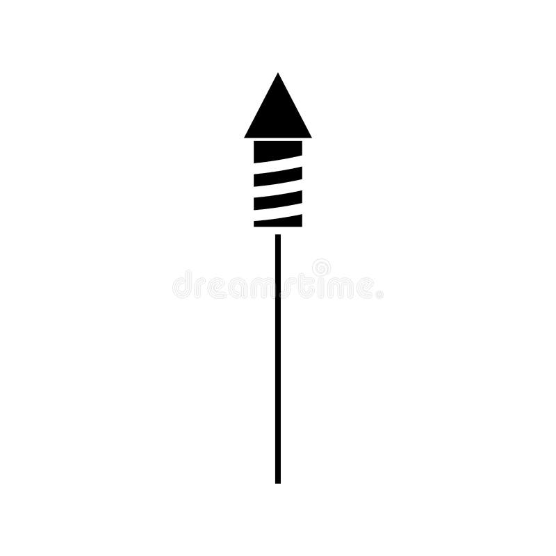 Rockets for Fireworks Black Color Icon . Stock Vector - Illustration of ...