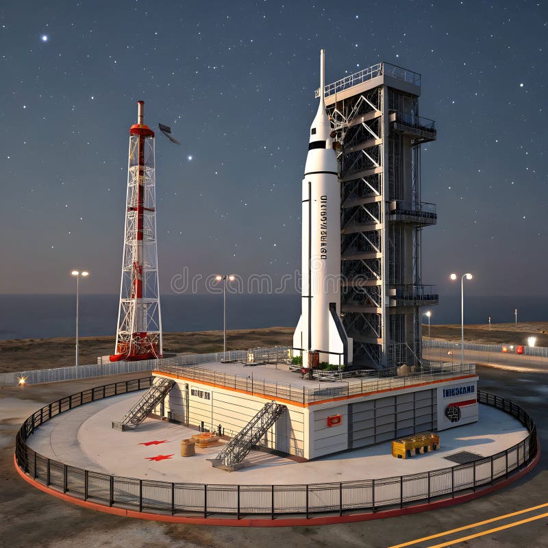 Rockets are Powerful Vehicles Used for Space Exploration, Satellite Launches Stock Illustration ...