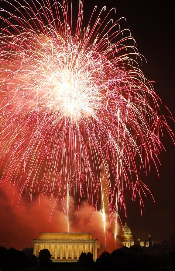 Rockets Red Glare stock image. Image of july, monument - 1540367