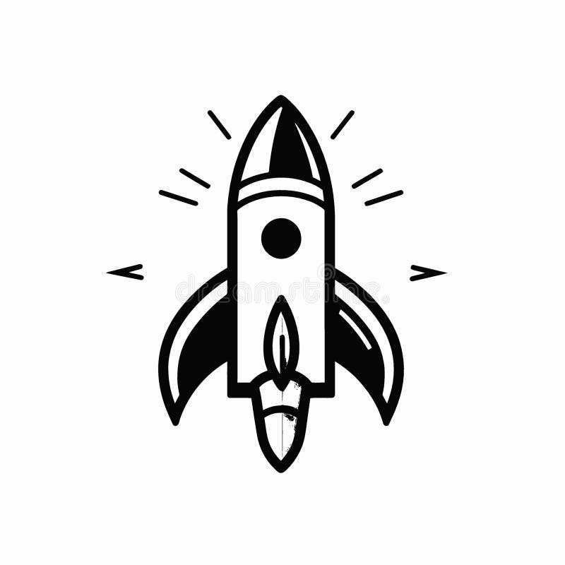 Rocketship Outline Stock Illustrations – 996 Rocketship Outline Stock ...