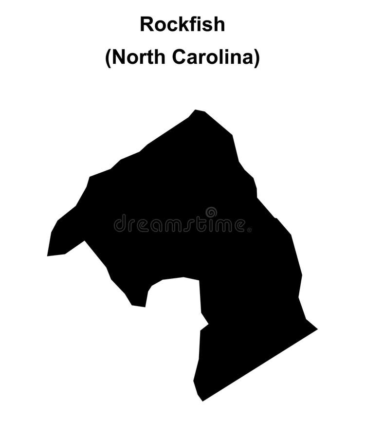 Rockfish outline map stock illustration. Illustration of outline ...