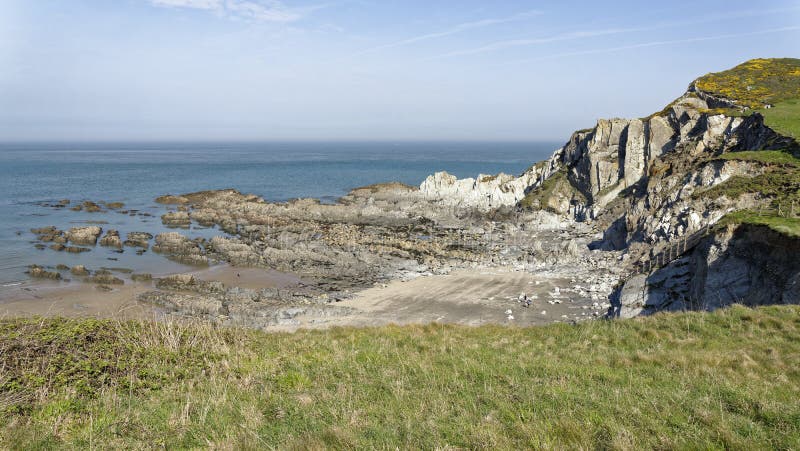 Rockham Beach stock photo. Image of grassland, headland - 153924782