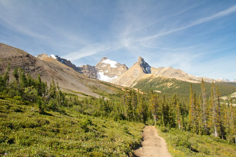 Rockies and Parker Ridge Trail Stock Image - Image of travel, rockies ...