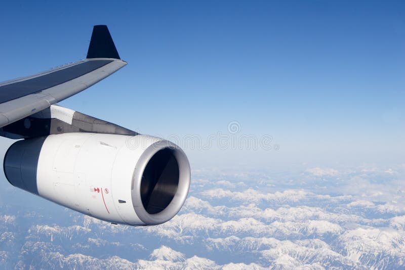 Rockies under Wing stock photo. Image of flight, mountains - 1465466