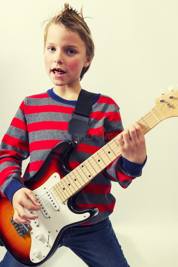 Rocking boy stock image. Image of caucasian, child, instrument - 28557361