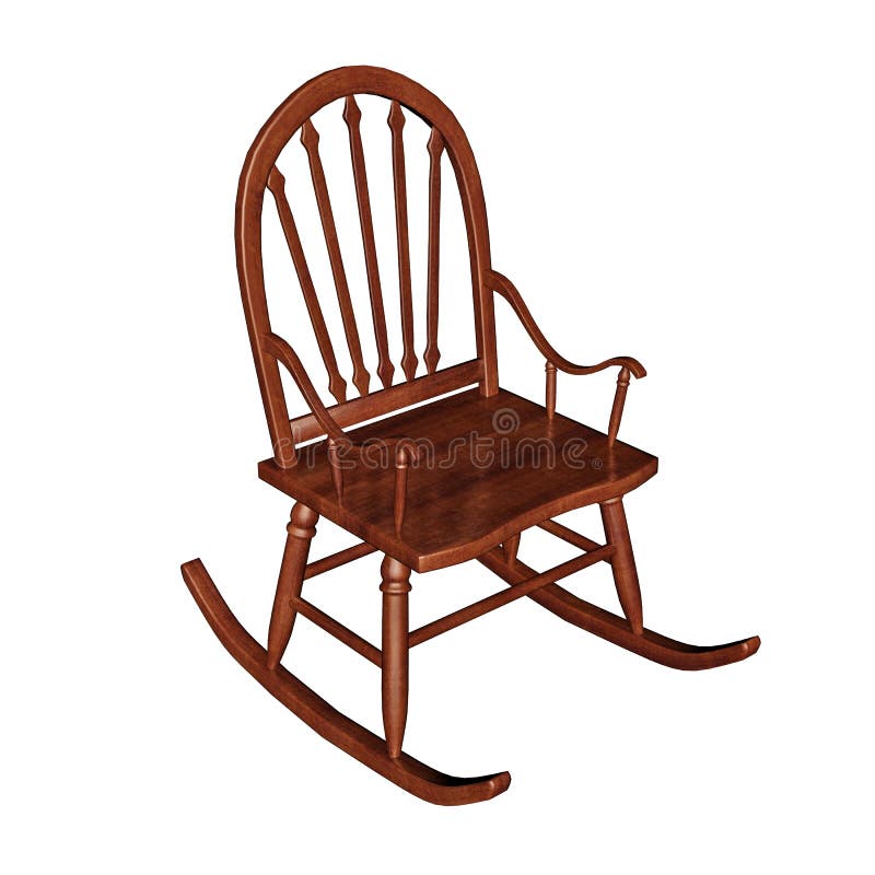 Wooden Rocking Chair Stock Illustrations – 2,424 Wooden Rocking Chair ...
