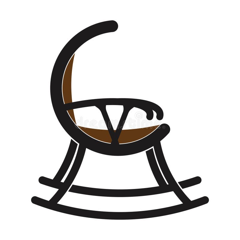 Rocking chair icon stock vector. Illustration of rocker - 295813164