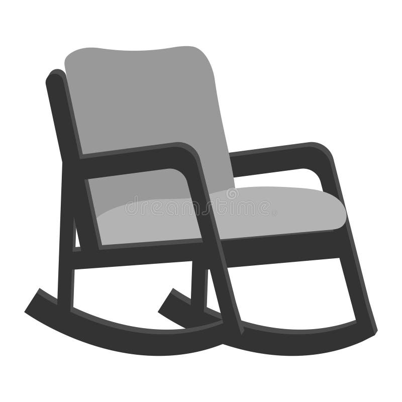 Rocking chair icon stock illustration. Illustration of symbol - 297356425
