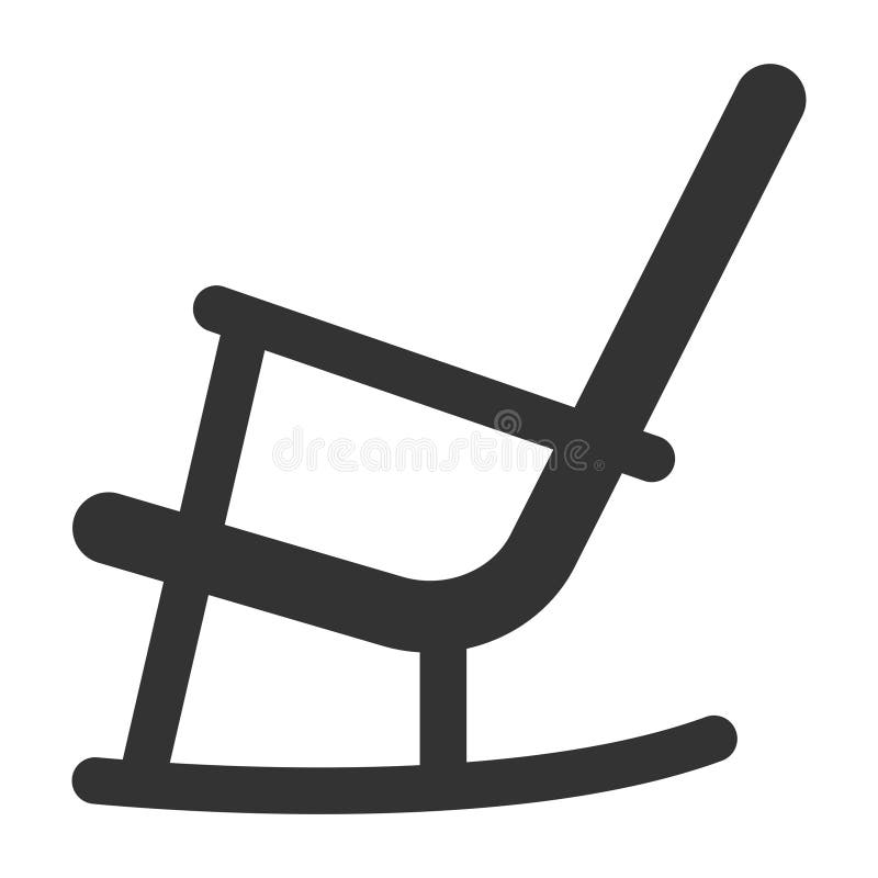 Rocking chair icon stock illustration. Illustration of classic - 297356433