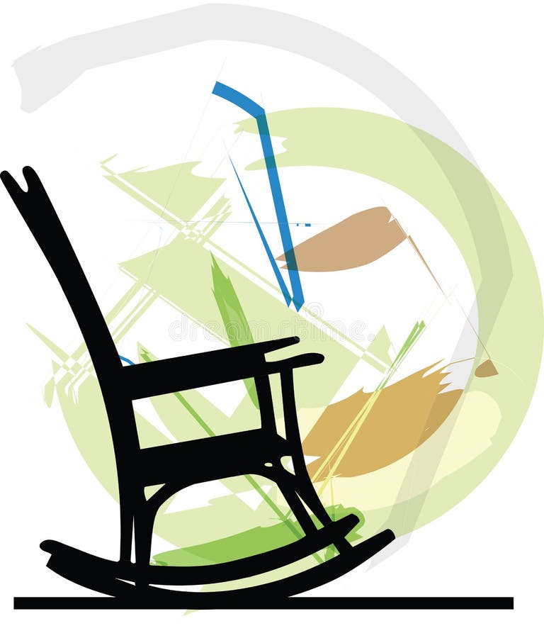 Rocking Chair Silhouette Stock Illustrations – 809 Rocking Chair ...