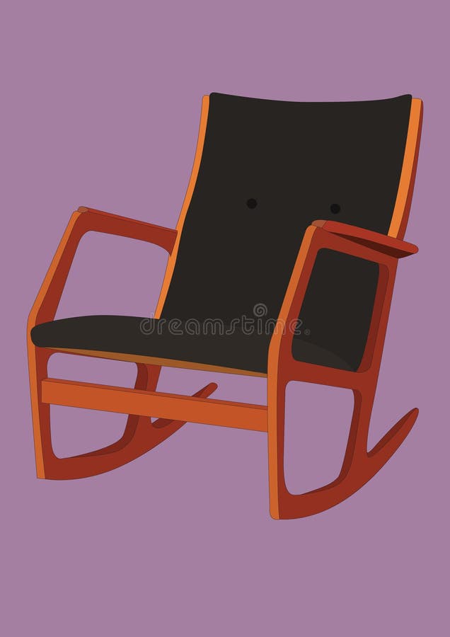 Rocking Chair. Vector Illustration Decorative Design Stock Vector ...