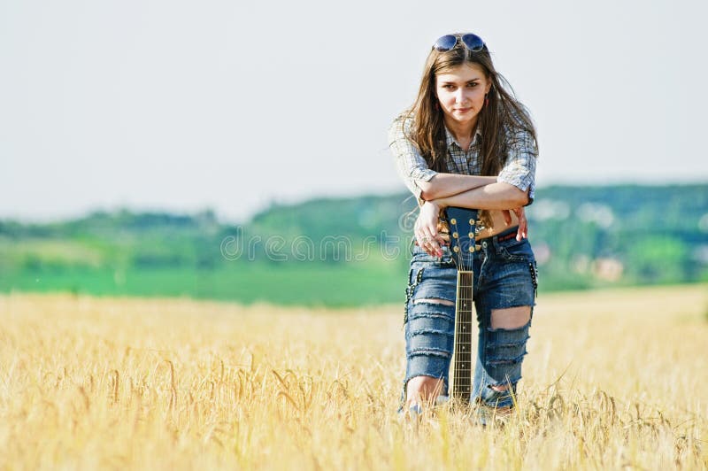 Rocking girl stock photo. Image of beautiful, blues, lifestyles - 13443366