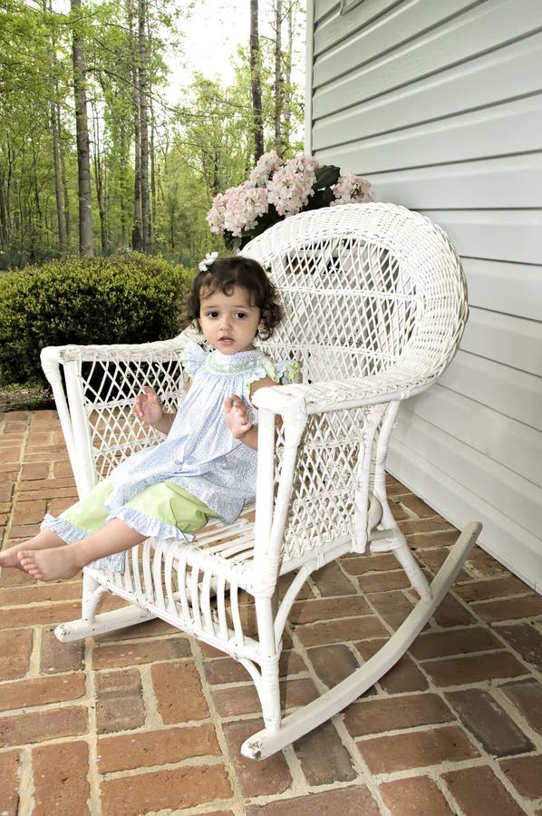 Rocking Girl stock photo. Image of leisure, toddler, years - 7117472