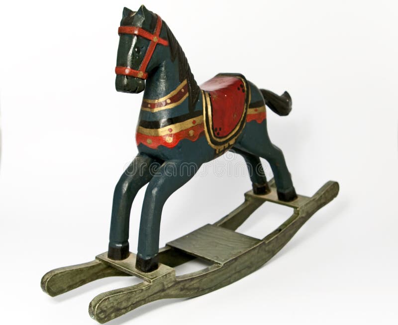 Wooden rocking horse stock image. Image of culture, cheerful - 11895991