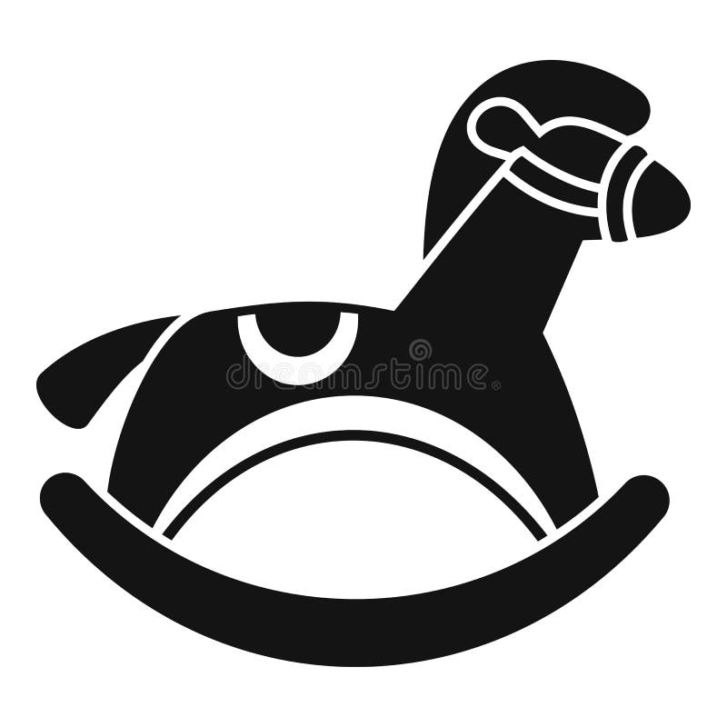 Rocking Horse Icon Simple Style Stock Illustrations – 151 Rocking Horse ...
