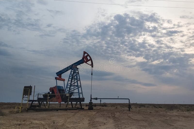 Well for Oil and Gas Production. Oil Well Wellhead . Oil Production ...