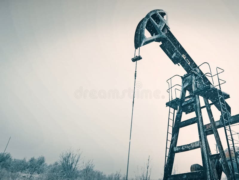 Well for Oil and Gas Production. Oil Well Wellhead . Oil Production ...