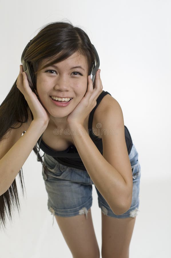Rocking out with music stock photo. Image of cute, female - 7167796