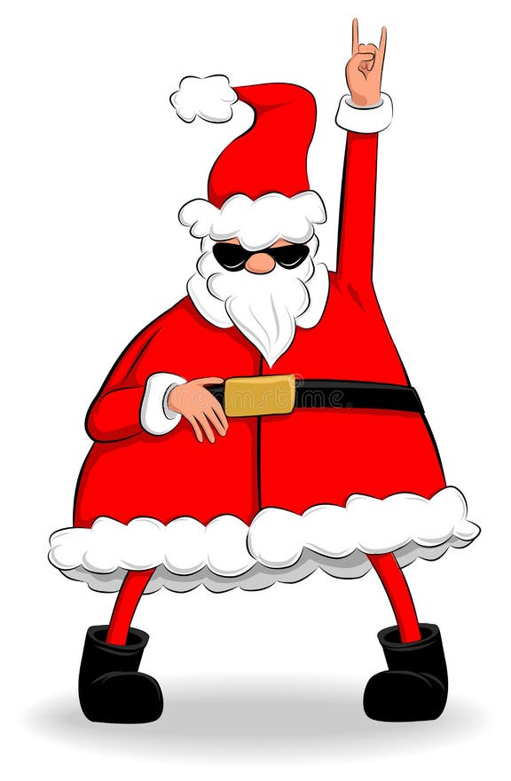 Rocking Santa stock vector. Illustration of hand, characters - 27541442